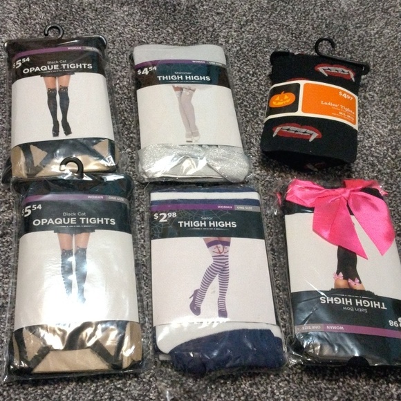 Intimates & Sleepwear | Bundle Lot Of 6 Pairs Halloween Tights And ...